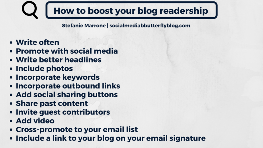 How to Increase Readership for Your Blog | The Social Media Butterfly