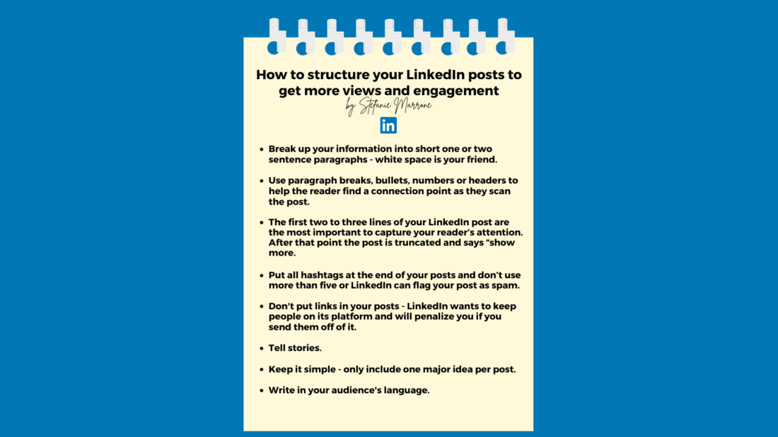 Seven Ways to Structure Your LinkedIn Posts to Get More Views and ...